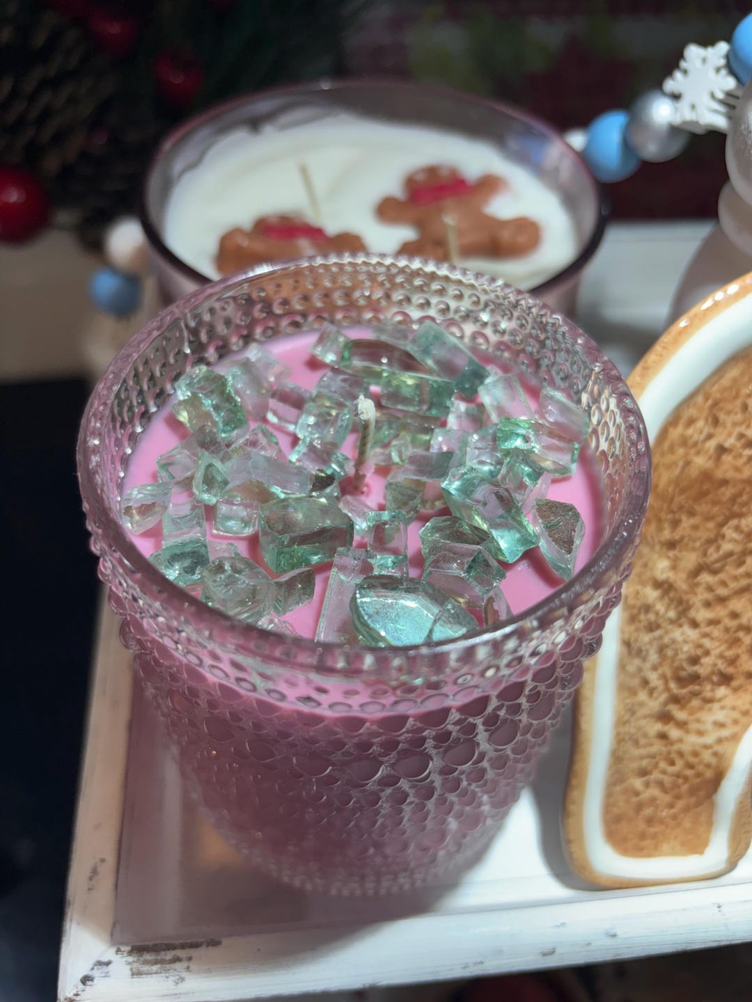 10oz. Sparkling Candles and Trays to Go With Them. - Etsy