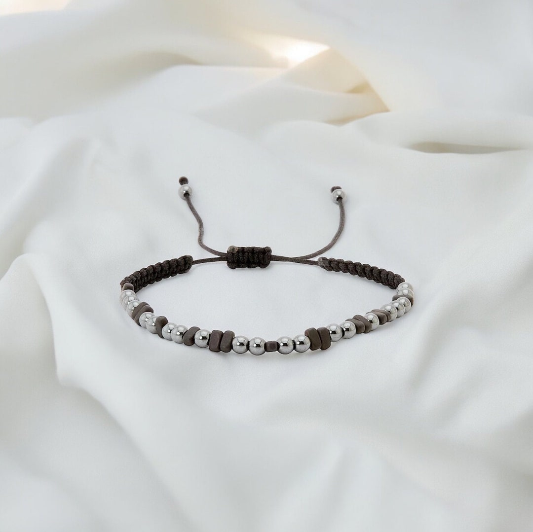 Daddy of an Angel Morse Code Bracelet for Men, Custom Morse Code ...