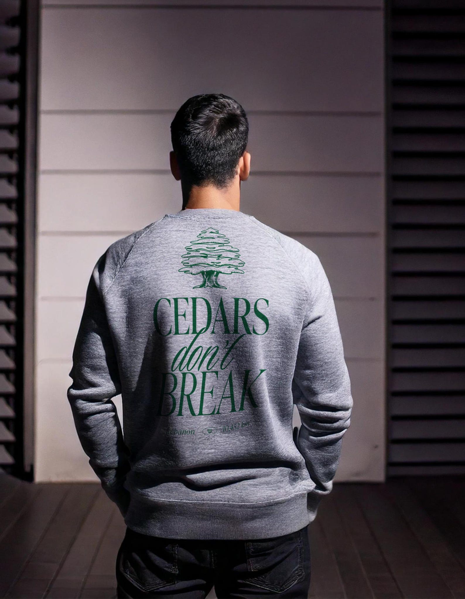 Cedars Don't Break- Lebanon Sweatshirt Embroidered, Lebanese, Lebanon ...