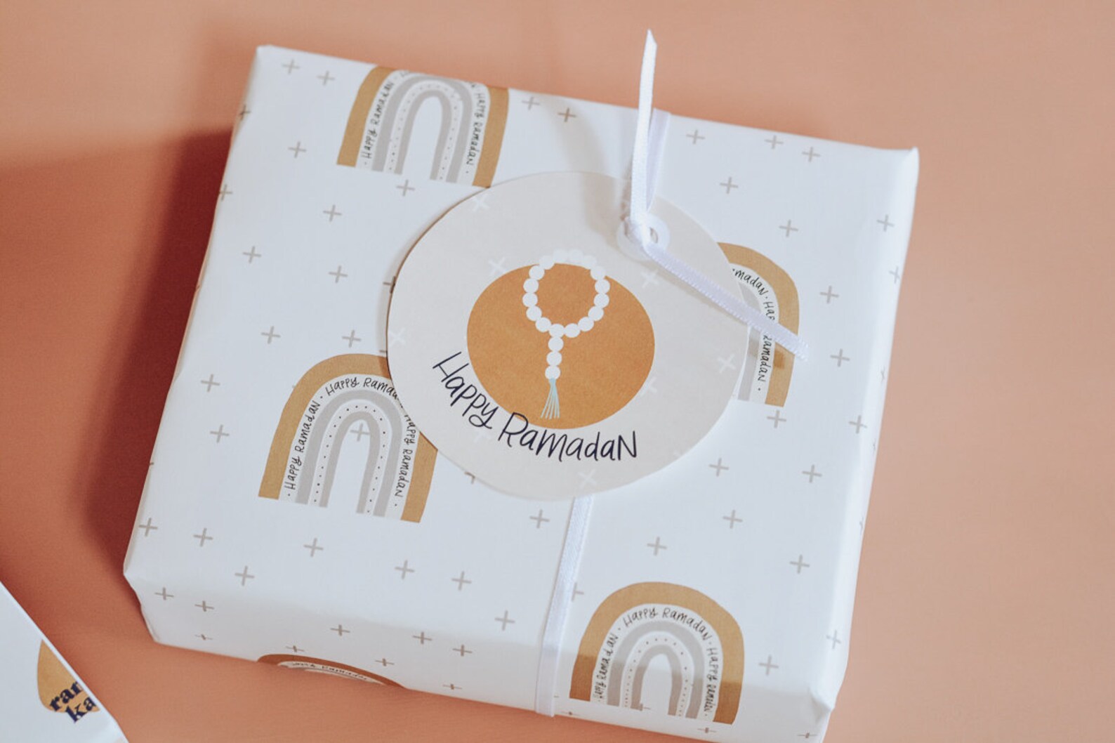 Luna Ramadan Eid Gift Wrap, Digital Download, Wrapping Paper, Rainbow ...
