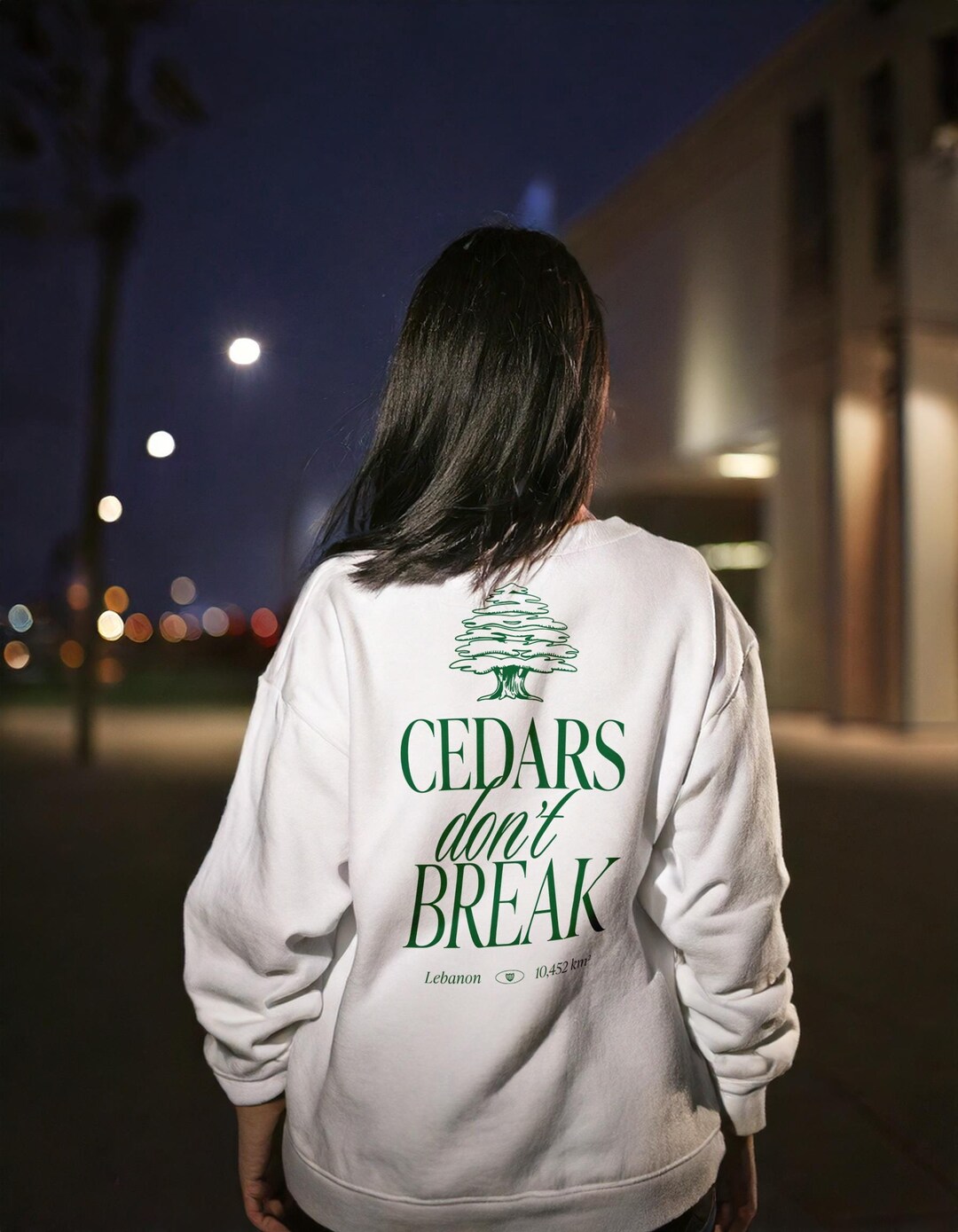 Cedars Don't Break- Lebanon Sweatshirt Embroidered, Lebanese, Lebanon Sweater, Cedars, Cedar ...