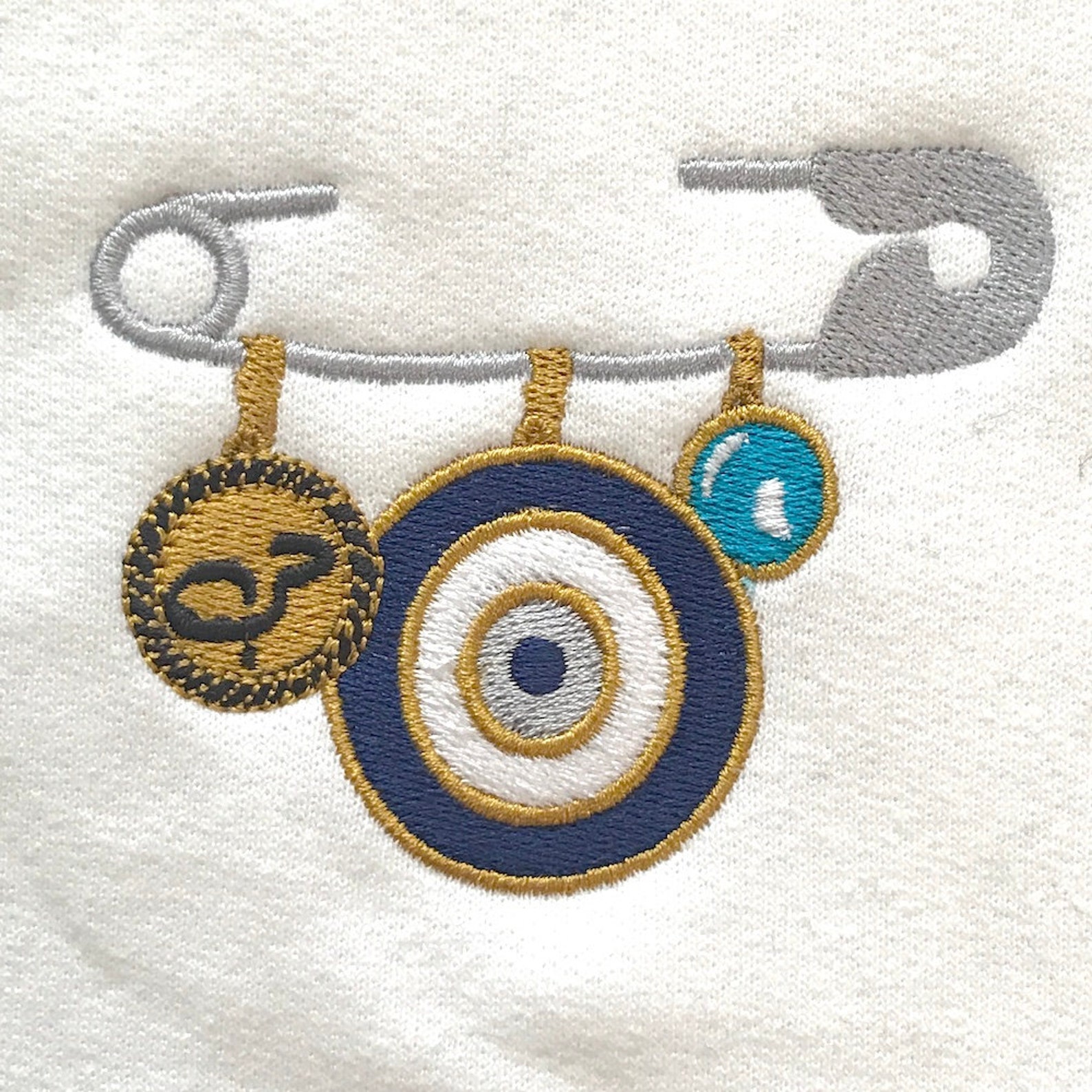 Karma Eye Safety Pin T-shirt Evil Eye Arab Jewelry Arab | Etsy