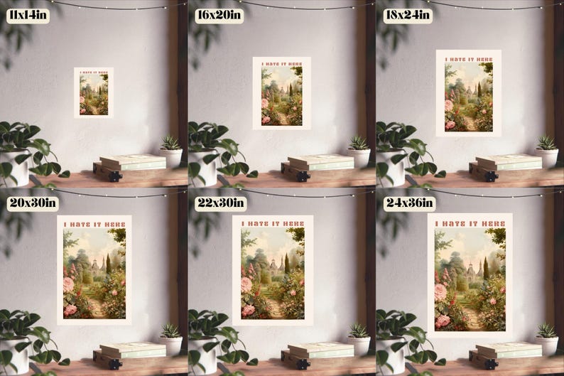 I Hate It Here Print Ttpd Print Tortured Poets Print Secret Gardens Art ...