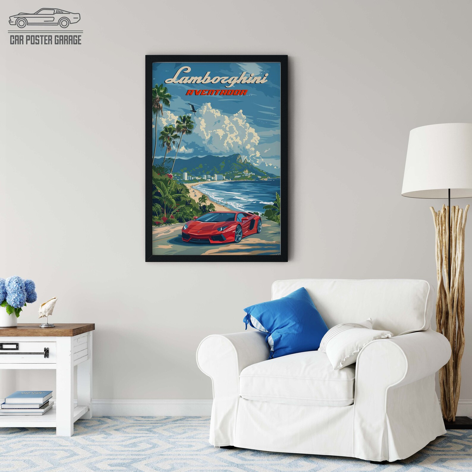 Lamborghini Wall Art, Framed Car Poster, Lamborghini Poster, Automotive ...