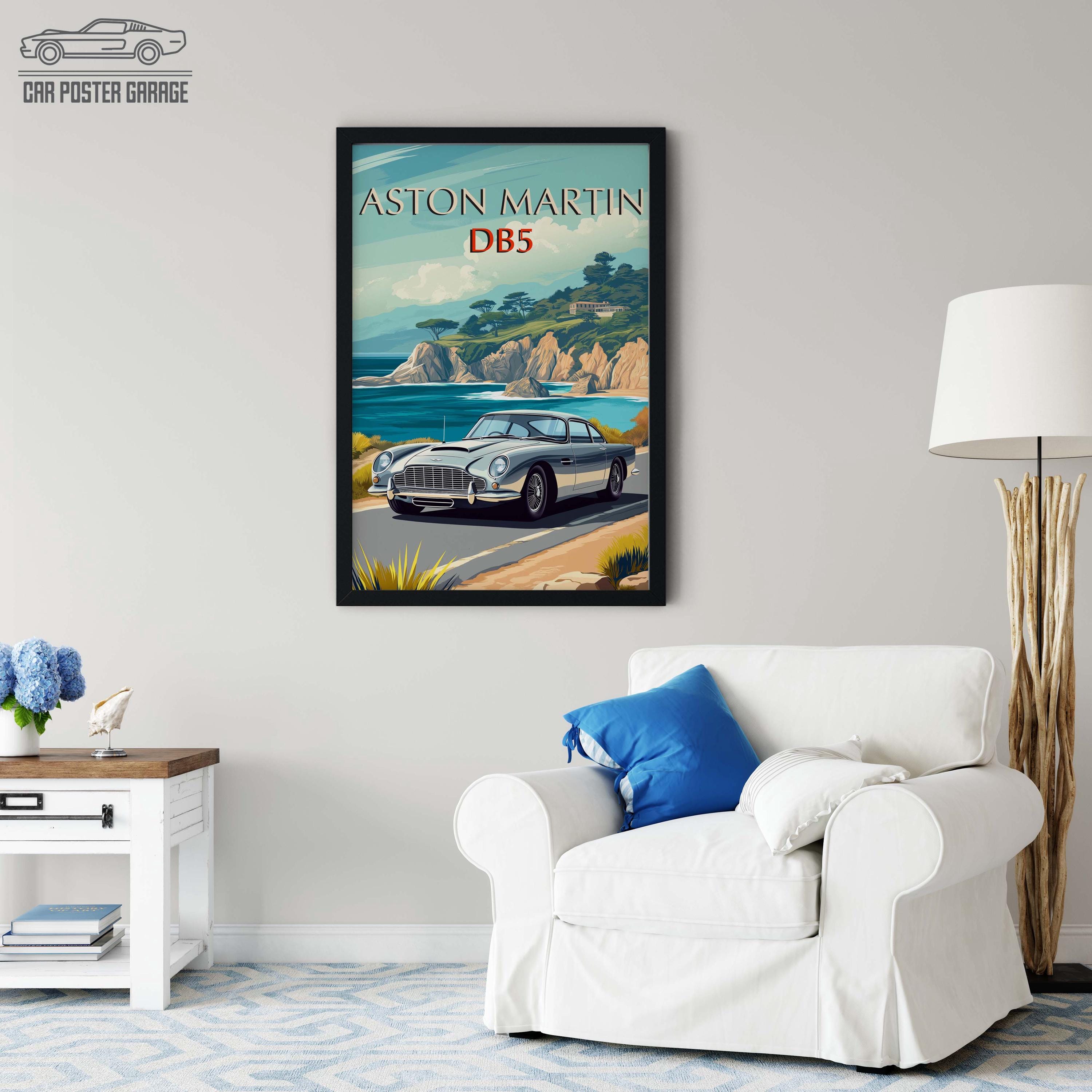 Aston Martin Poster, Aston Martin Art, Framed Car Poster, Vintage Car ...