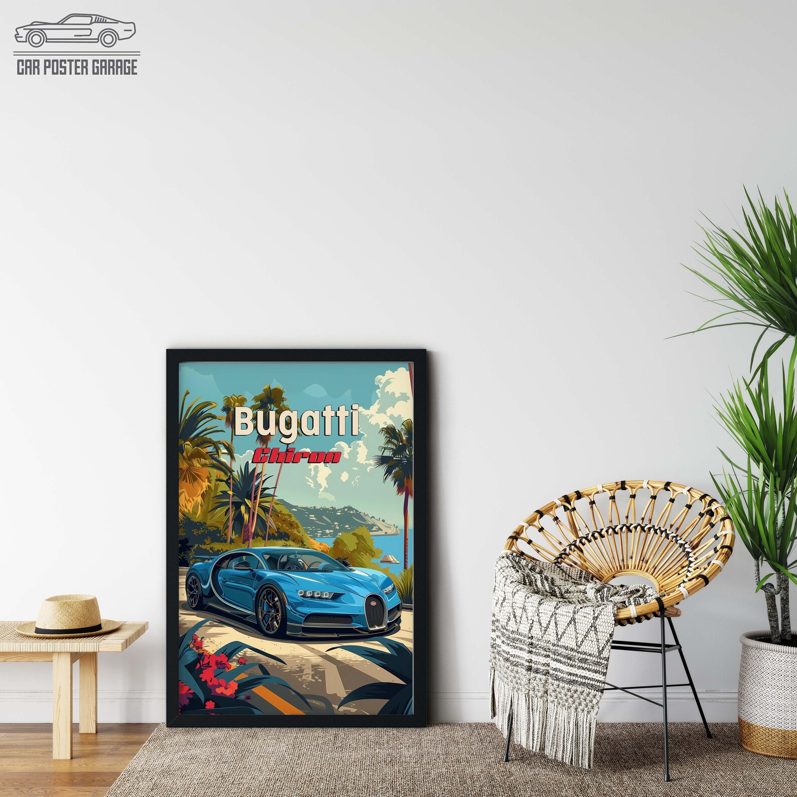 Bugatti Chiron, Framed Car Poster, Car Print, Car Guy Gift, Man Cave ...