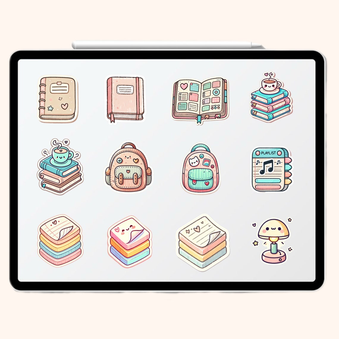 Digital Stickers for Study Time Goodnotes Digital Stickers Study ...
