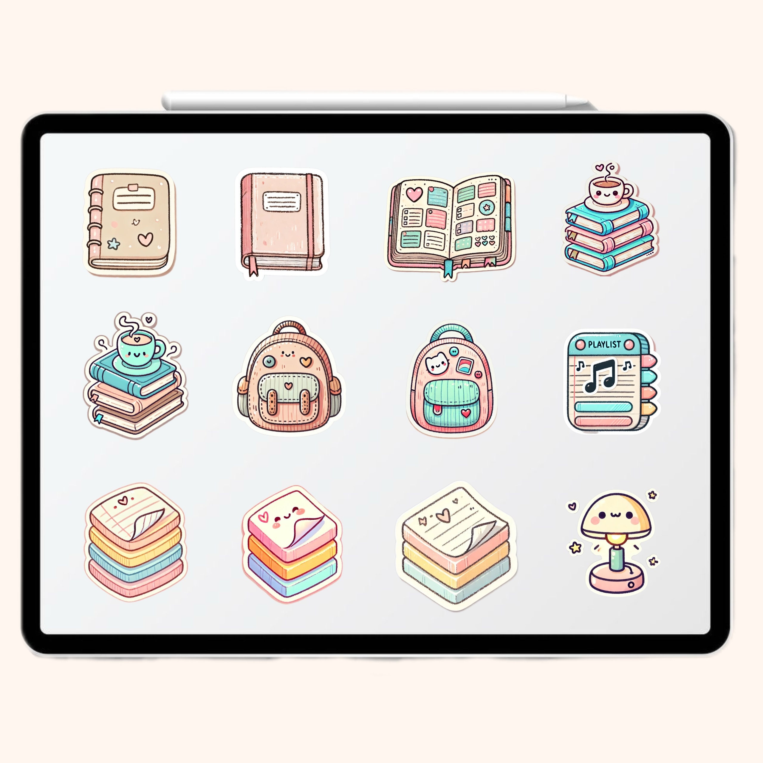 Digital Stickers for Study Time Goodnotes Digital Stickers Study ...