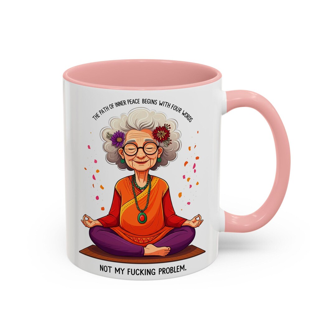 Inspirational Accent Coffee Mug for Mindfulness, Stress Relief Gift ...