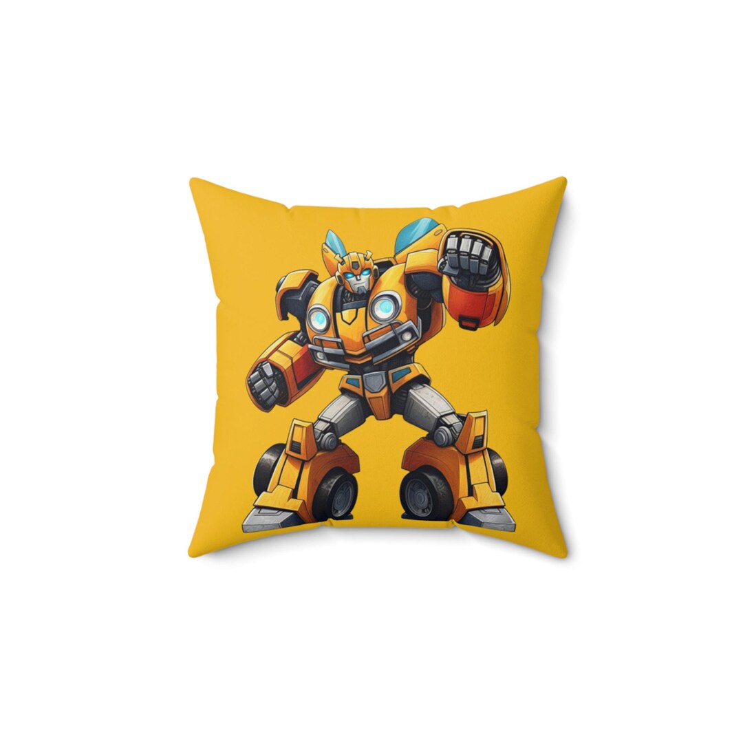 Transformers-inspired Square Pillow, Kids Room Decor, Cute Cushion for ...
