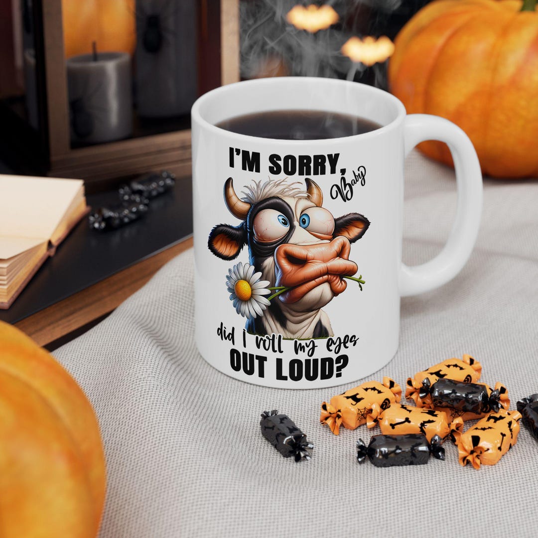 Funny Cow Mug for Coffee Lovers Cute Farm Animal Gift for Farmers and ...