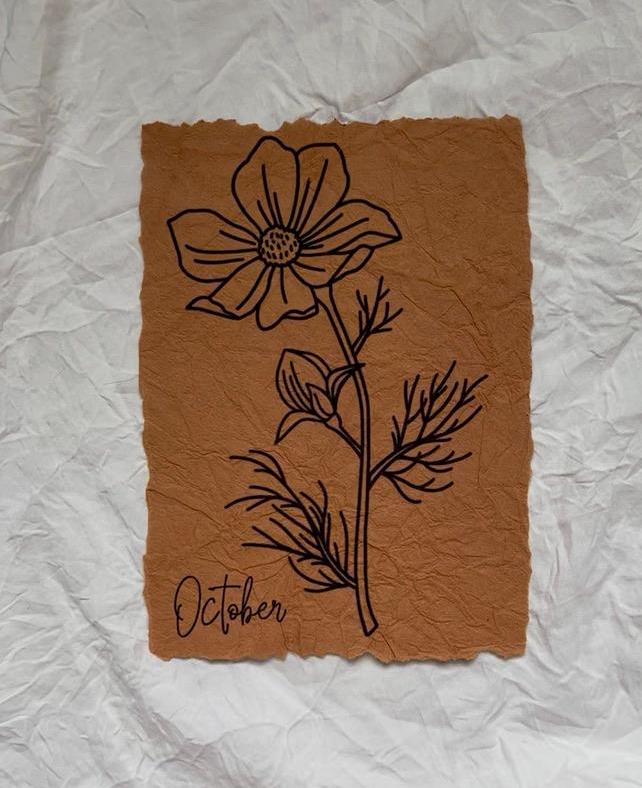 Birth Flower Art Print - Etsy