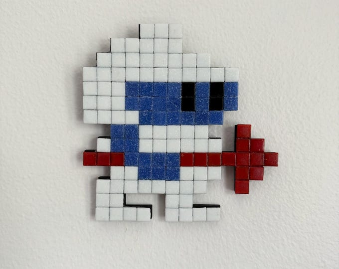 Dig Dug Mosaic Pixel Art - Etsy