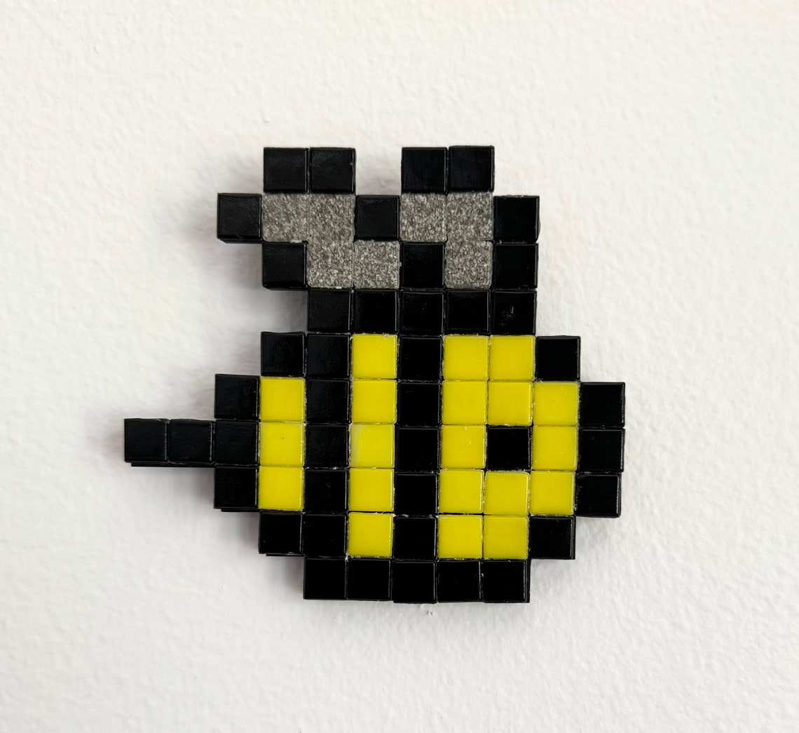 Bumble Bee Mosaic Pixel Art - Etsy