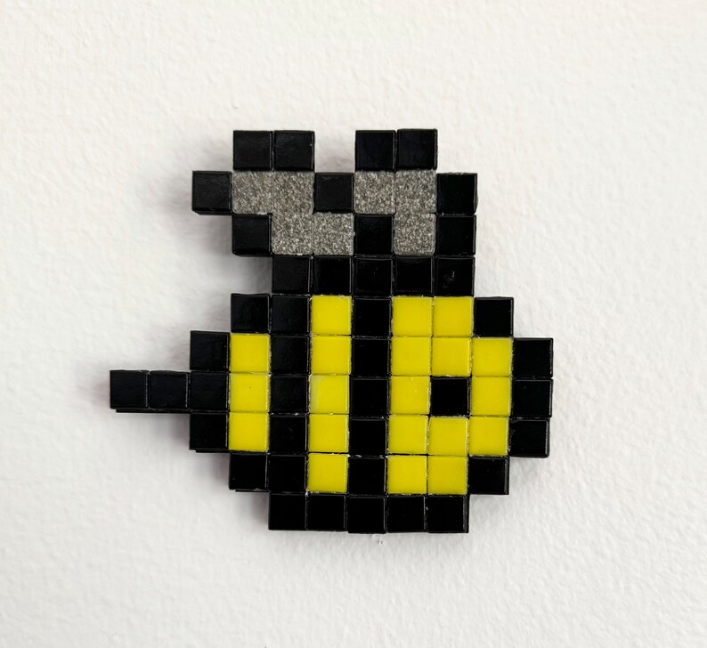 Bumble Bee Mosaic Pixel Art - Etsy