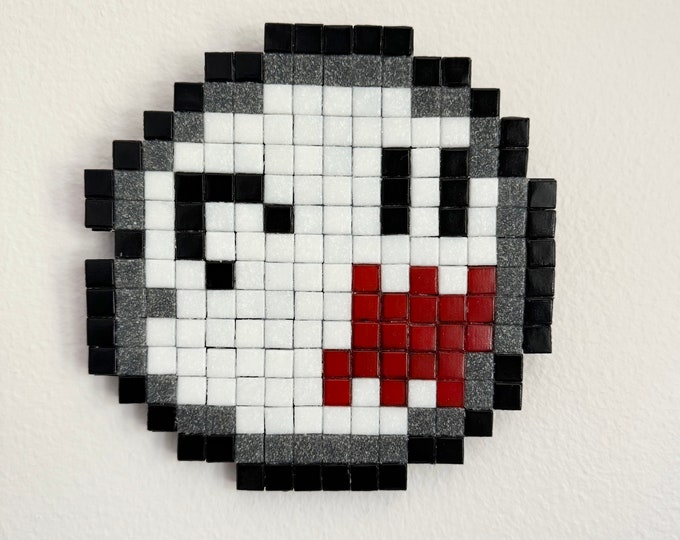 Angry Boo Diddly Mosaic Pixel Art - Etsy