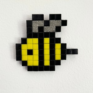 Bumble Bee Mosaic Pixel Art - Etsy