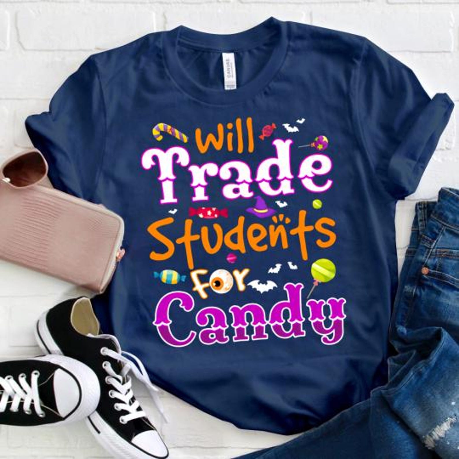 I Will Trade Students for Candy Teacher Unisex T-shirt,teacher Shirt ...