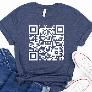 F*ck You QR Code Shirt, Custom QR Code Shirt, Sarcastic Gift for Friend ...