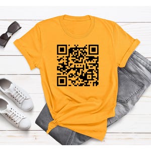 F*ck You QR Code Shirt, Custom QR Code Shirt, Sarcastic Gift for Friend ...