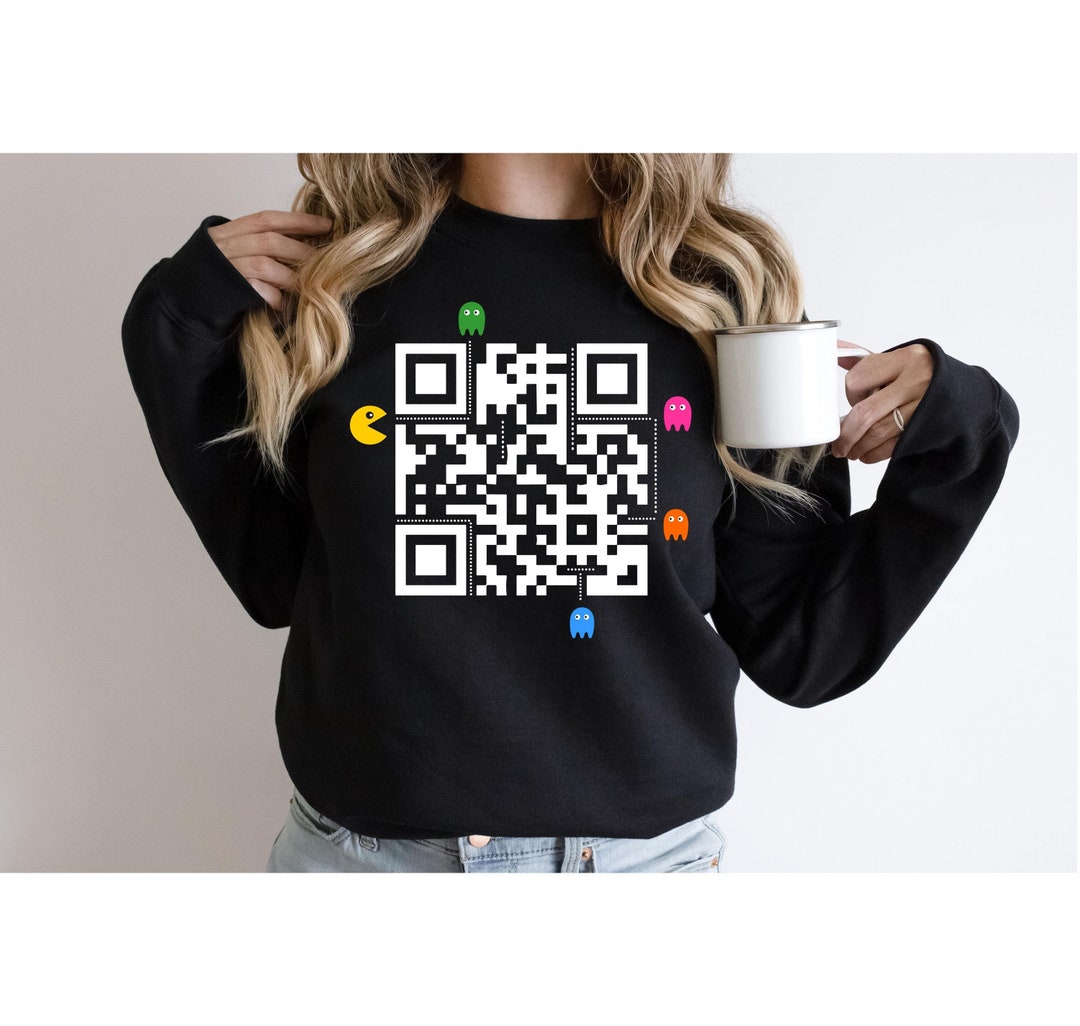 Fck You QR Code Sweatshirt Hoodie, Custom QR Code Sweatshirt, Sarcastic Gift for Friend, Sarcasm ...