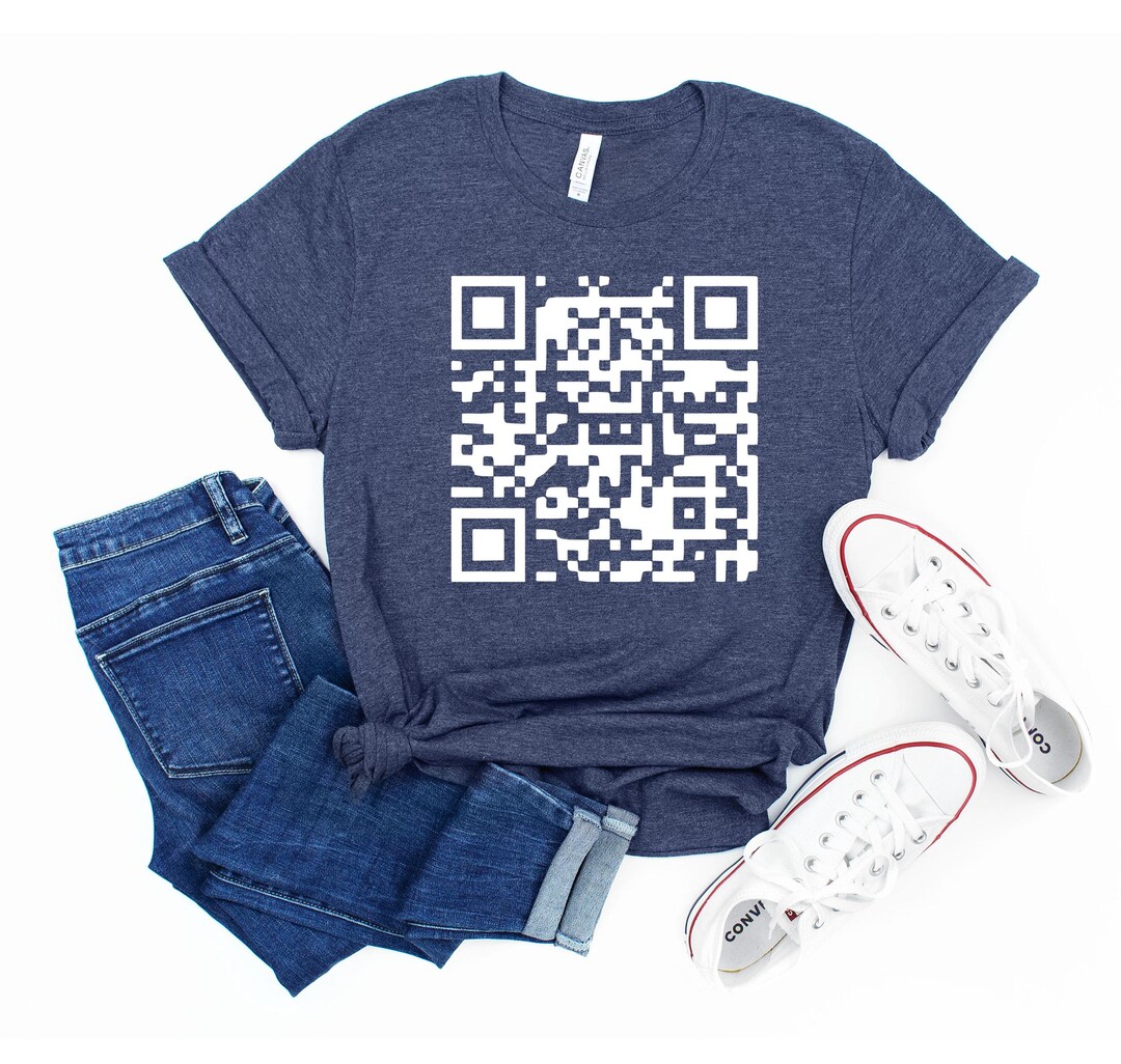 F*ck You QR Code Shirt, Custom QR Code Shirt, Sarcastic Gift for Friend ...