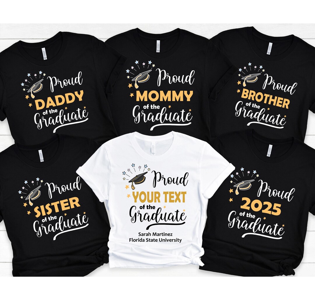 Custom Proud Graduate Shirt, Personalized Proud of the Graduate Tee ...