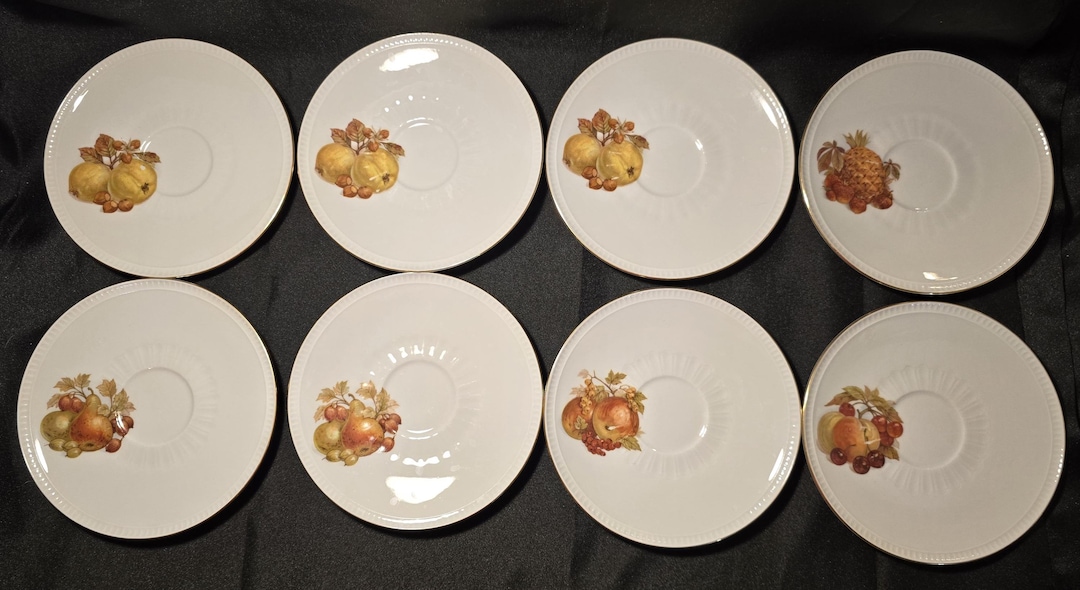Set of 8 Saucers Bareuther Waldsassen Bavaria 5.75" - Etsy