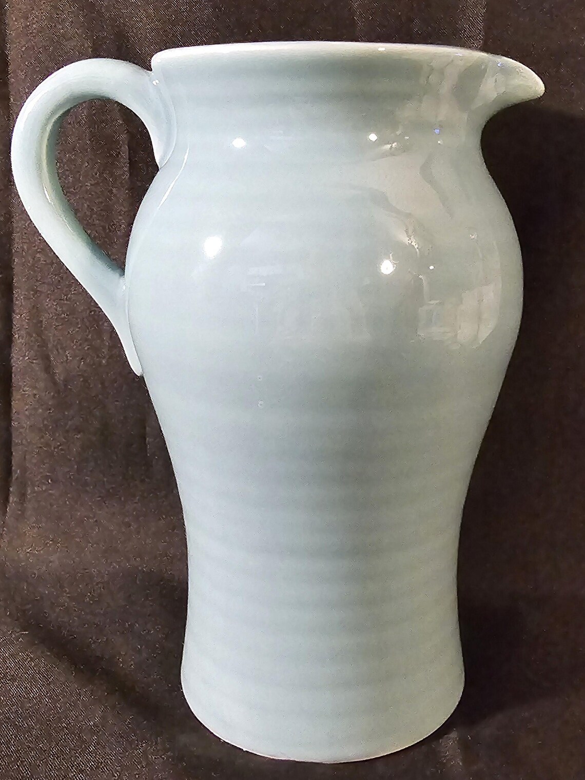 Teal With White Flowers Pitcher Vase Teleflora Gift Made in Portugal - Etsy