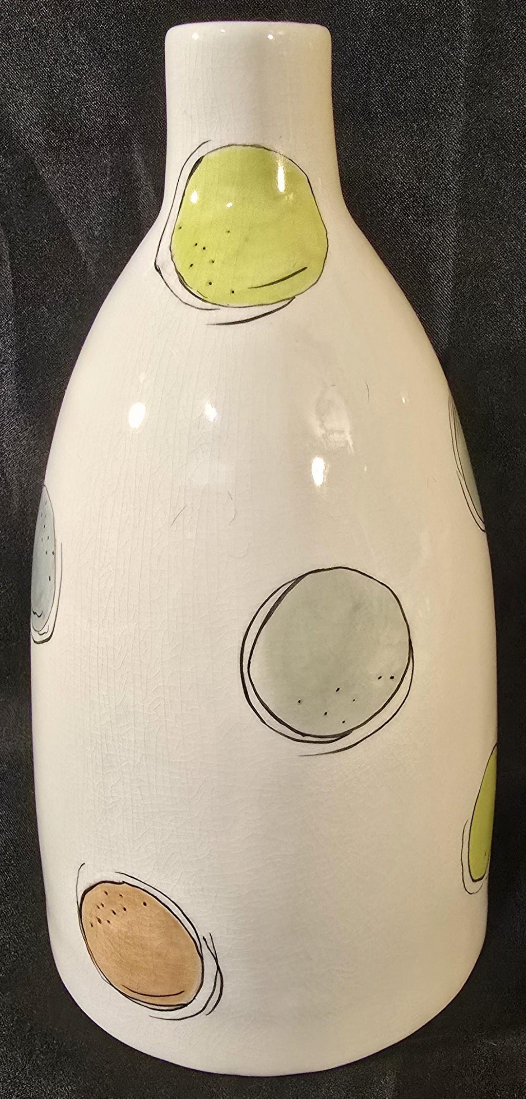 Rare Vintage Rae Dunn Polka Dot Vase 10" - Etsy