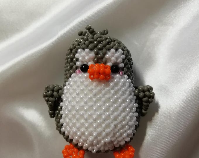 Beaded Penguin/beaded Keychain/ Beaded Animals/ Penguin From Beads - Etsy