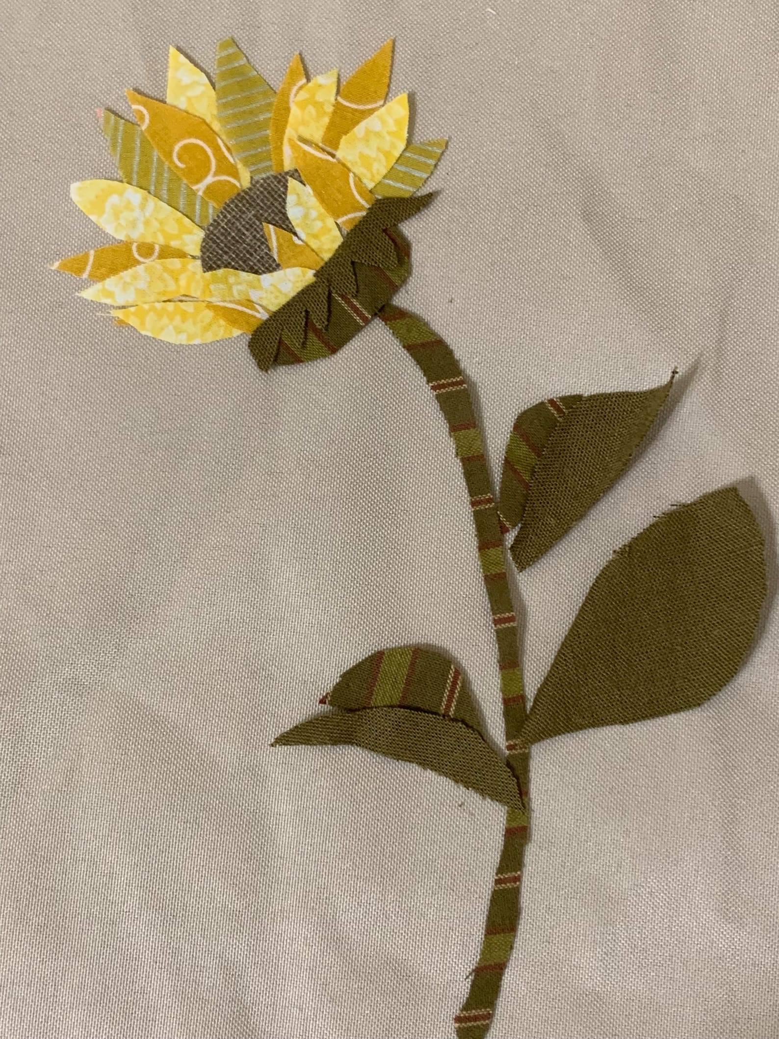 Sunflower Slow Stitch Kit, Wildflower Embroidery Pattern, Fiber Art Project - Etsy