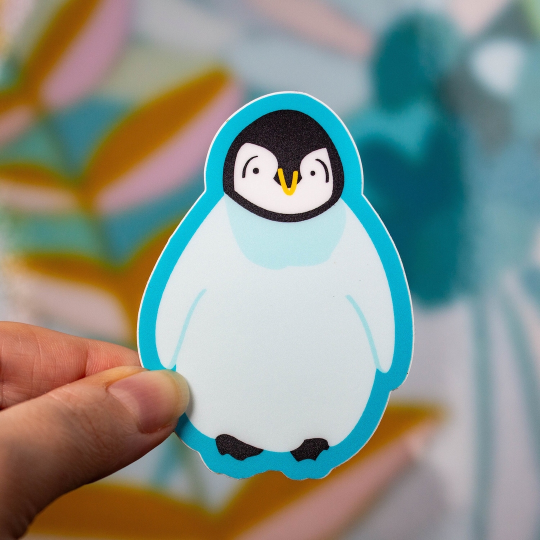 Penguin Vinyl Sticker - Etsy