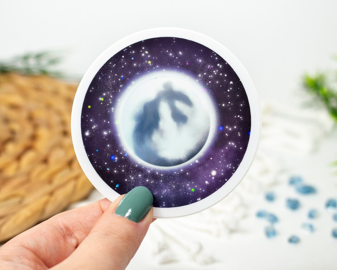 Moon Space Glossy Sticker 3 X 3 Inch for Laptop Water Bottle - Etsy