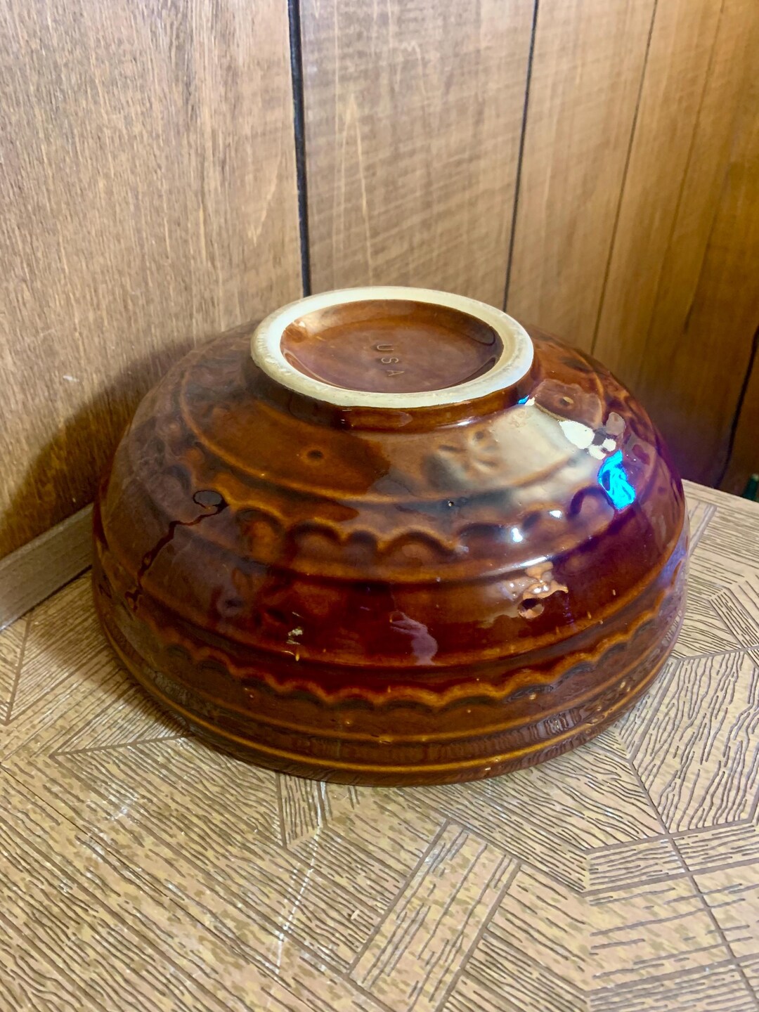 1960’s Stoneware 10in Bowl by Marcrest - Daisy and Dot Pattern - Etsy