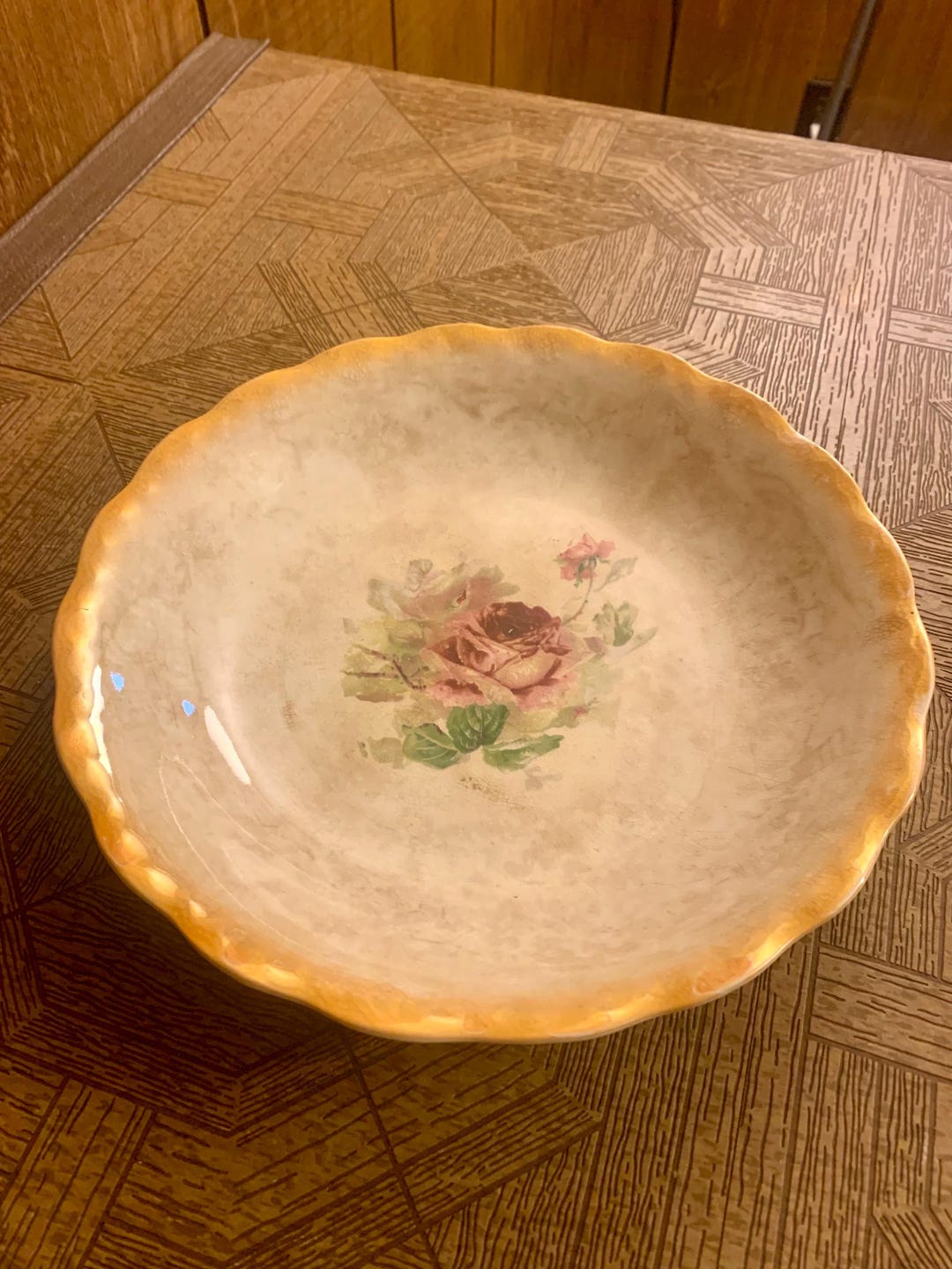 D.E. Mcnicol Lusterware Bowl - 10 Inch - Etsy