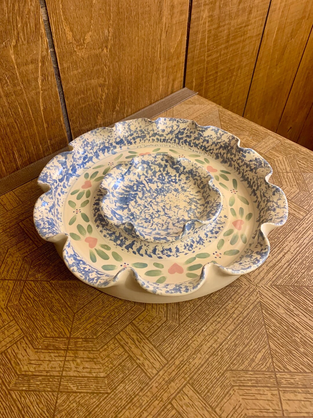Vintage East Texas Pottery Chip N Dip - Etsy