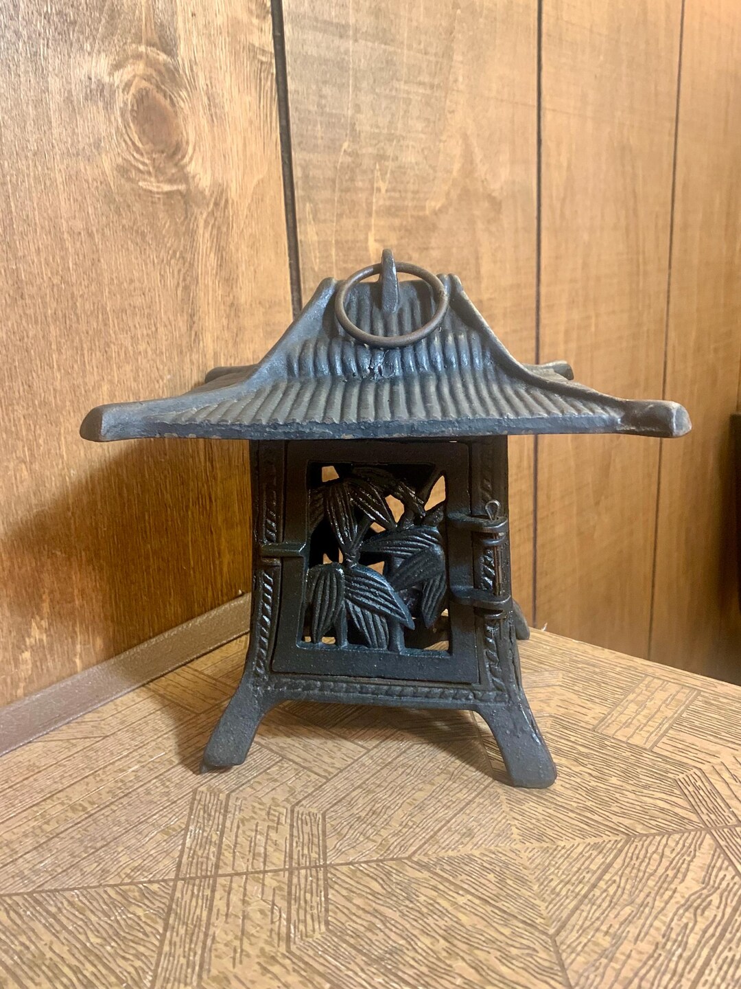 Vintage Cast Iron Japanese Pagoda Lantern - Etsy