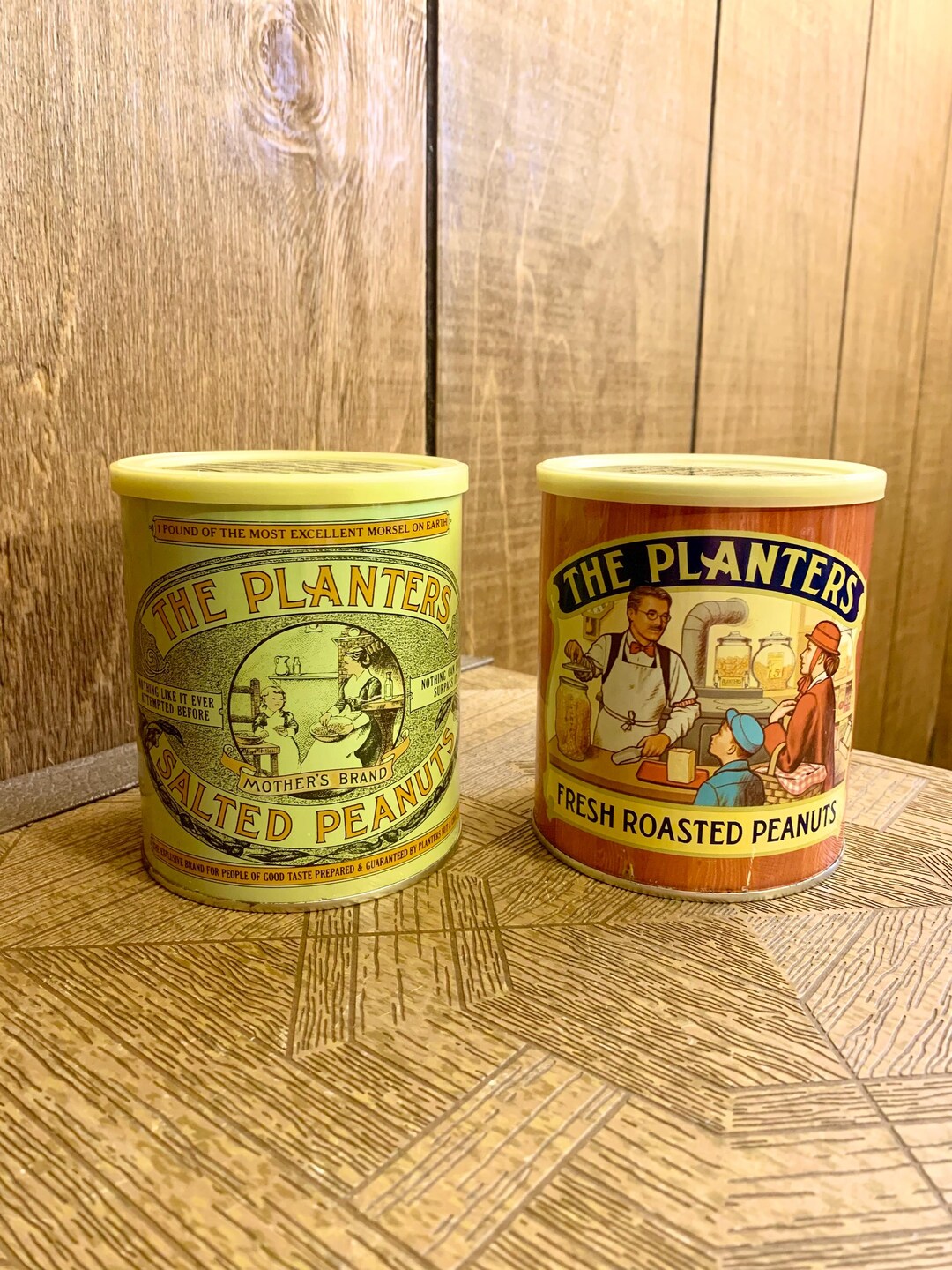 Two Vintage Planters Peanut Tins - Etsy