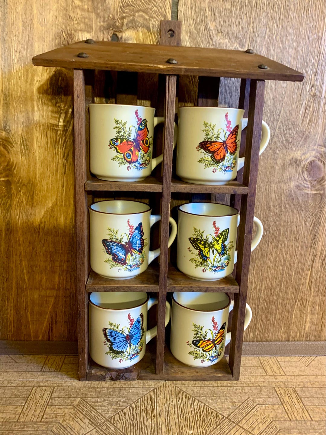 Viking Butterfly Mugs & Display Shelf - Etsy
