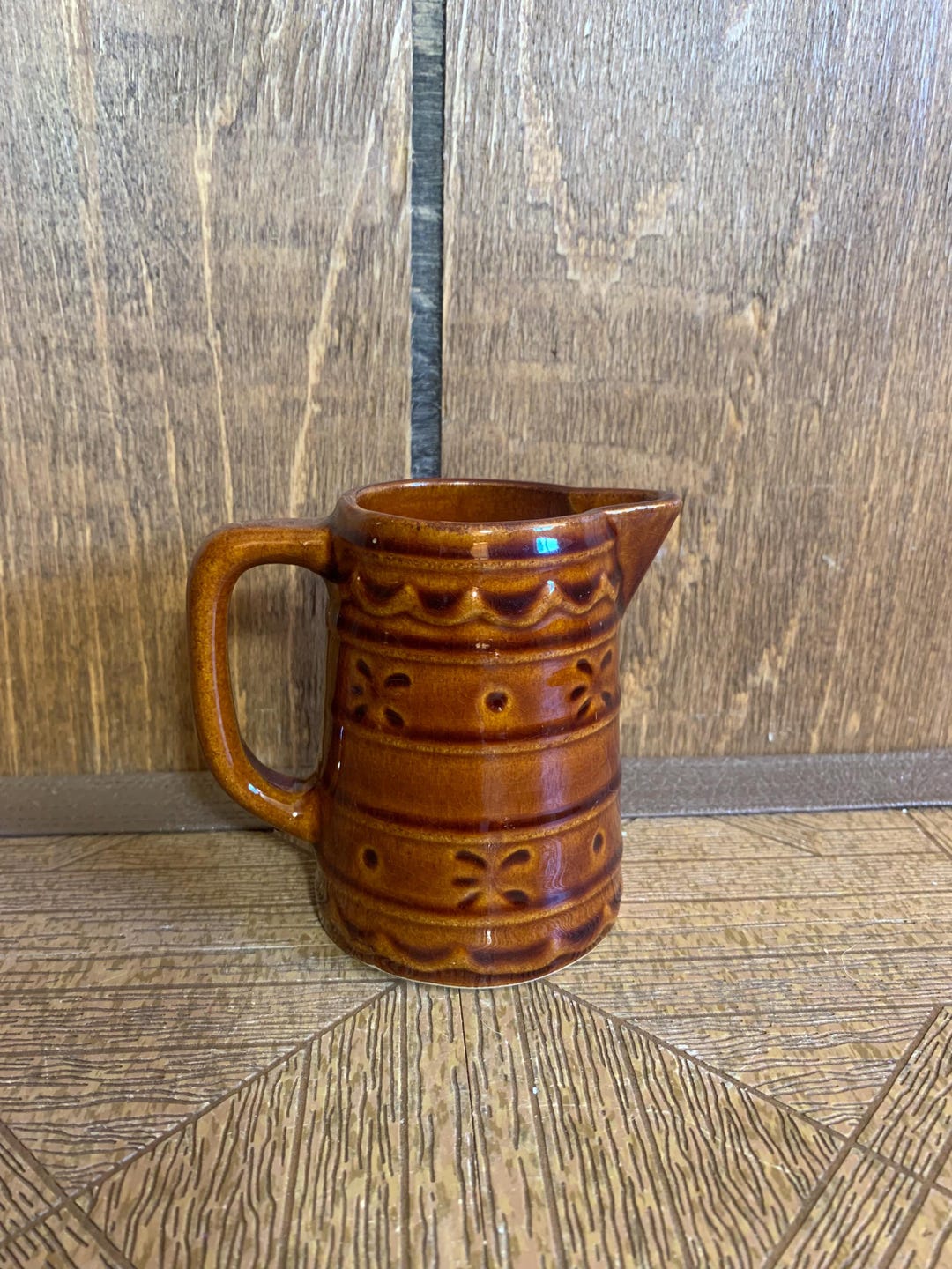 1960’s Marcrest Stoneware Creamer - Daisy & Dot Pattern - Etsy