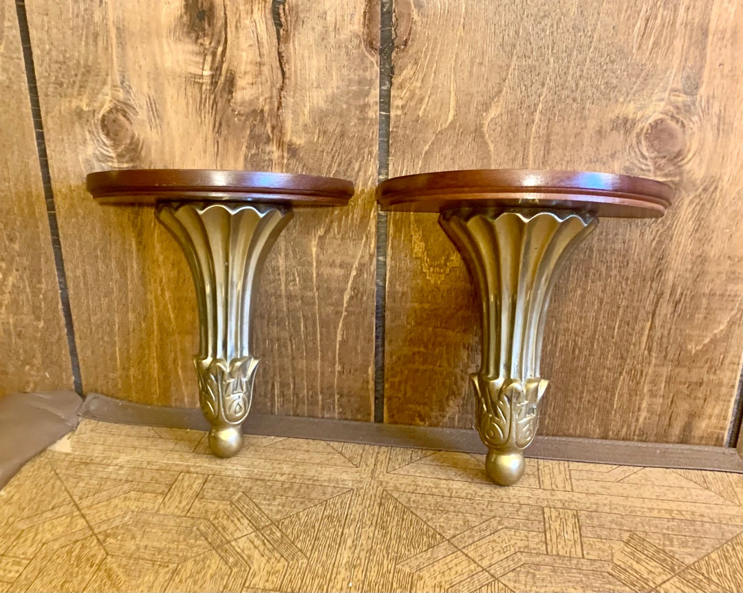 Vintage Brass Shelves - Etsy