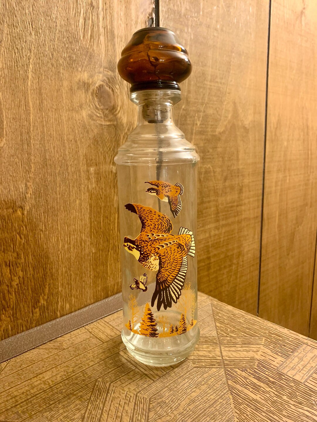 1968 Cabin Still Collection Quail Design Glass Decanter - Etsy