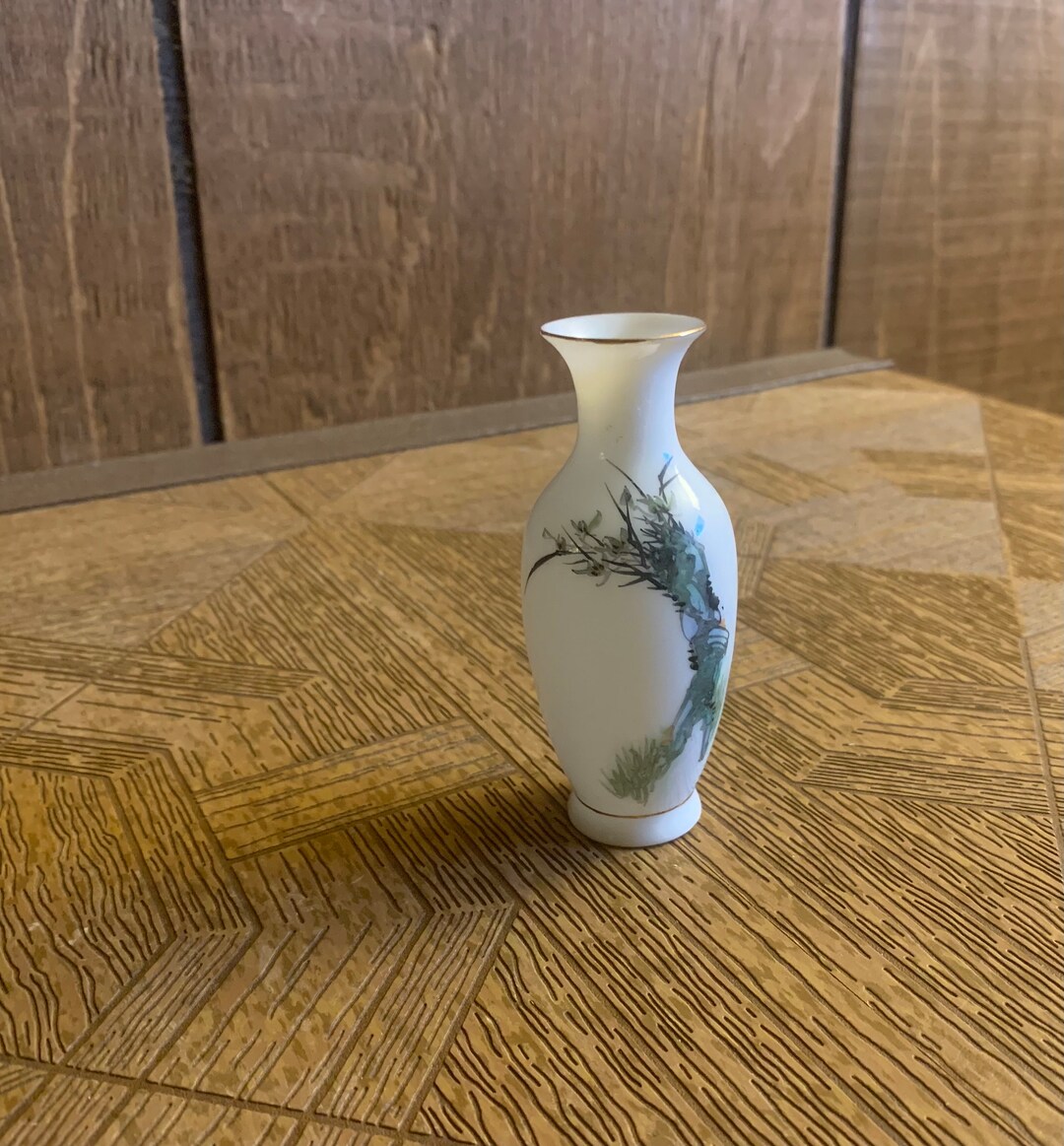 Vintage Chinese Porcelain Miniature Vase - Etsy