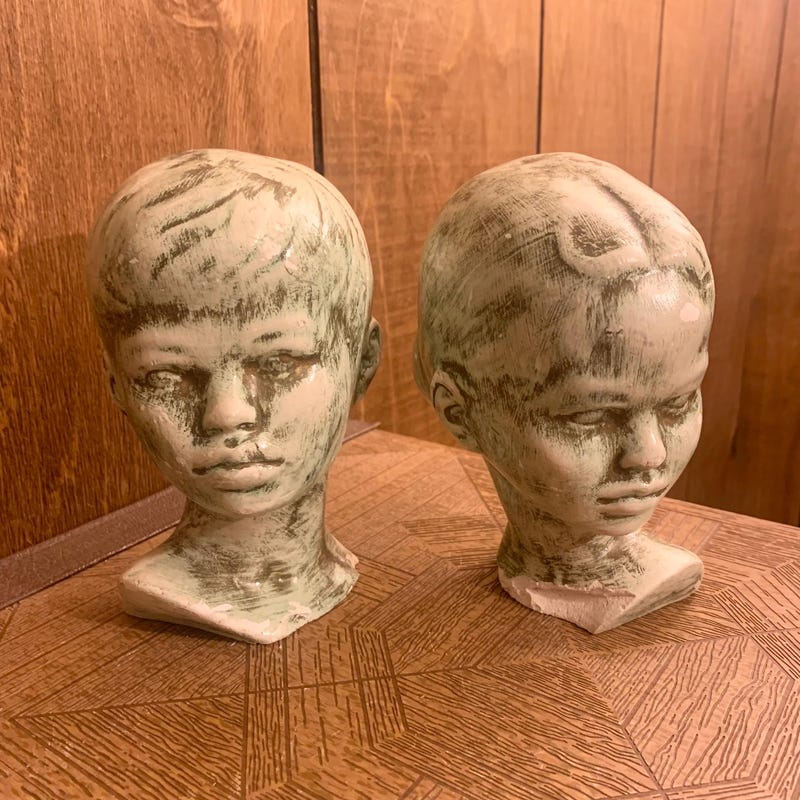 Chalkware Bust - Etsy