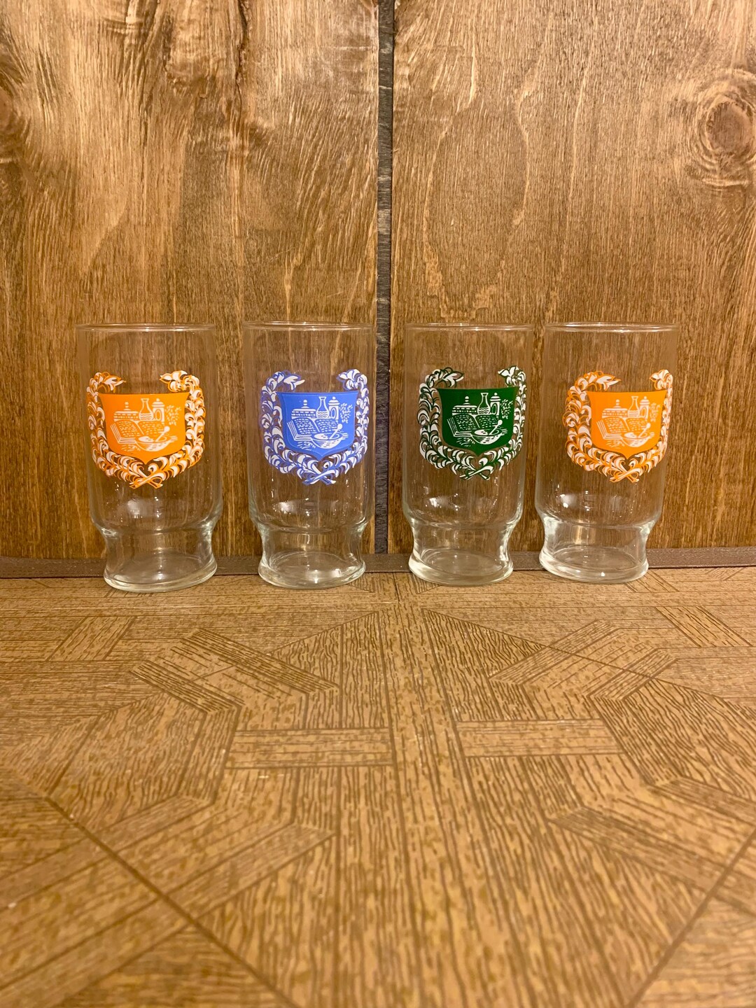 Vintage Libbey Apothecary RX Glasses - Set of 4 - Etsy