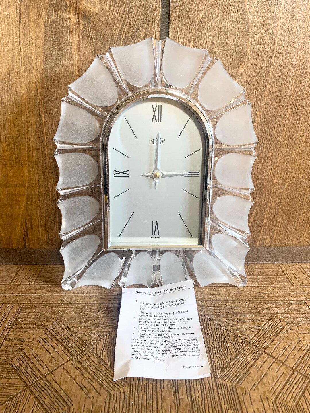Mikasa Monarch Frost Cathedral Clock - Etsy