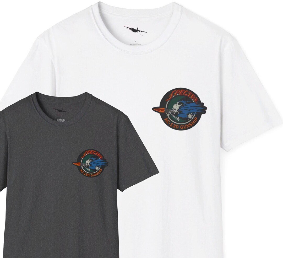 AC-130 Spectre Gunship Spooky II USAF Patch Skull T-shirt - Etsy