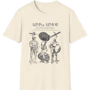 Arms and Armor T-shirt: Medieval Knight Graphic Tee - Etsy