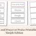 Printable Prayer Board Kit - Simple Edition - Christian Church Prayer ...